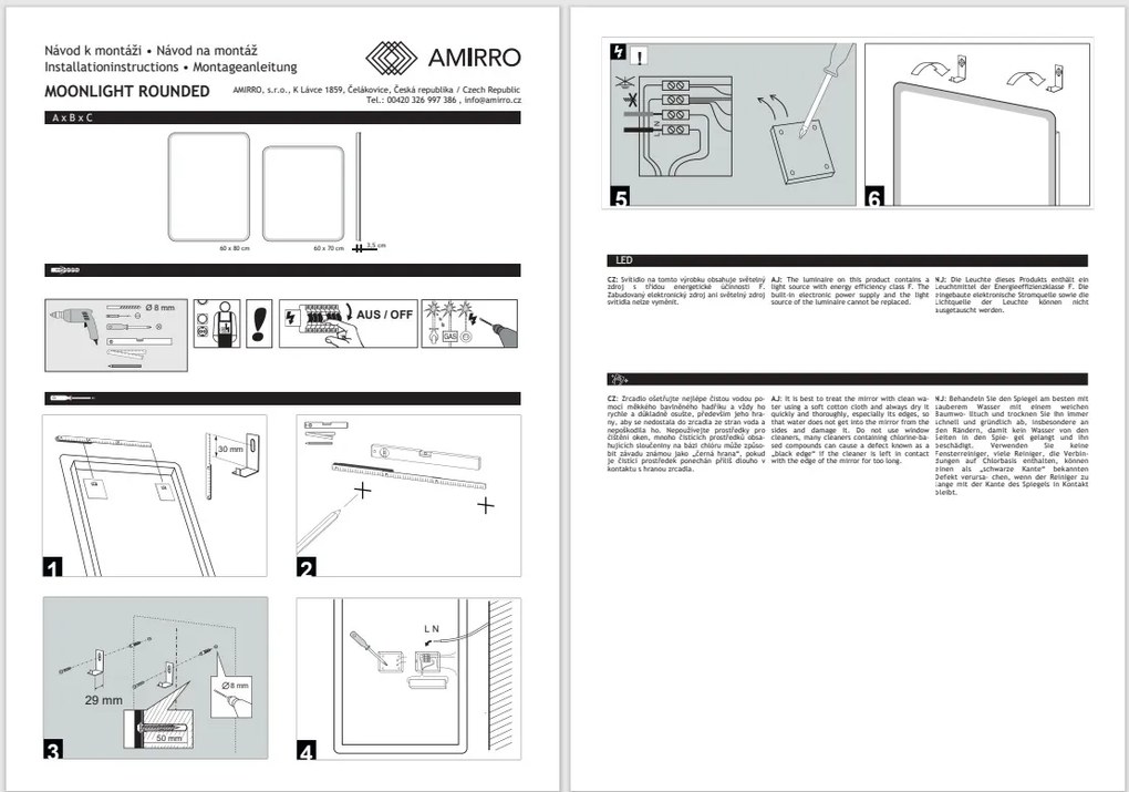 MOONLIGHT ROUNDED kulaté zrcadlo na chodbu do předsíně nástěnné 60 x 80 cm s leštěnou hranou do koupelny na zeď 411-453