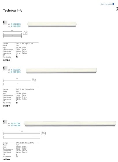 Redo 01-2330 - LED Koup osvětlení zrcadla TASK LED/18W/230V 90 cm IP44 chrom