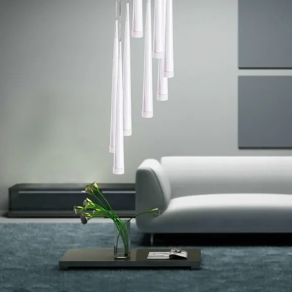 Minimalistické svítidlo Stylo 8 bílé