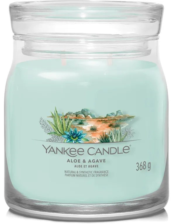 Yankee Candle – Signature svíčka Aloe & Agave (Aloe a agáve) Velikost: střední 368 g