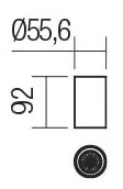 Smarter Stropní interiérové svítidlo Axis, v. 9,2cm Barva: Bílá