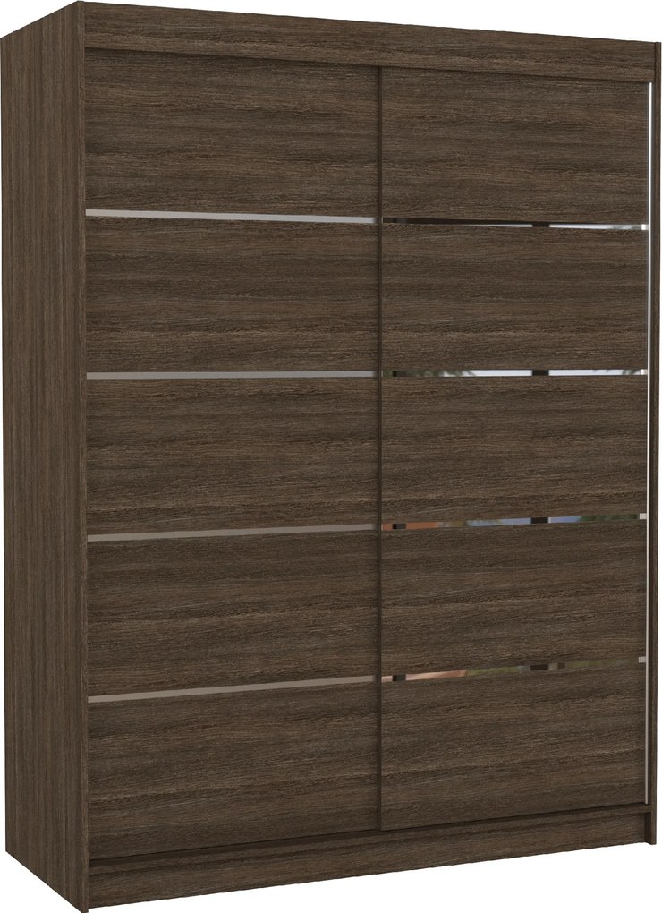 ADRK Šatní skříň posuvná LUFT CH 150, choco