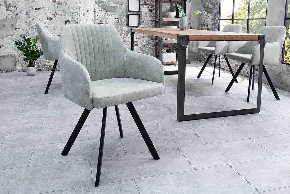 Designové křeslo Mallory šedé
