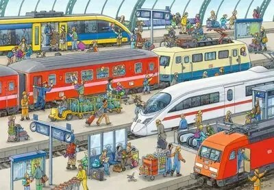 Ravensburger Vlakové nádraží - 2x24 dílků / od 4 let
