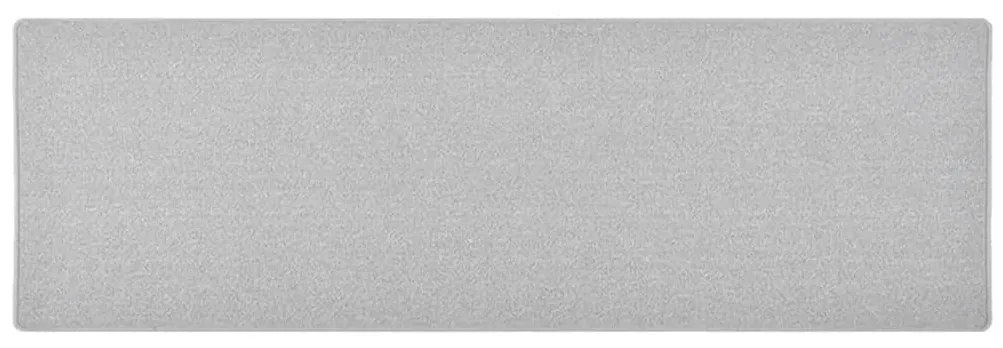 Běhoun světle šedý 80 x 250 cm 326995