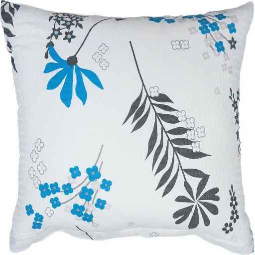 DADKA Povlečení krep Agáta denim na bílém 240x220, 2x70x90 cm