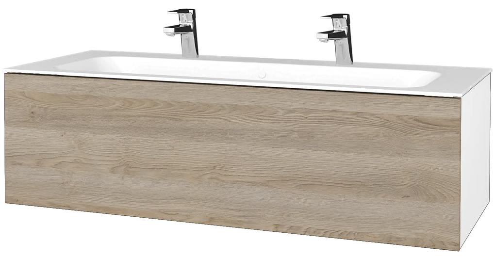 Dřevojas Koupelnová skříň VARIANTE SZZ 120 Varianta: N01 Bílá lesk / M01 Bílá mat