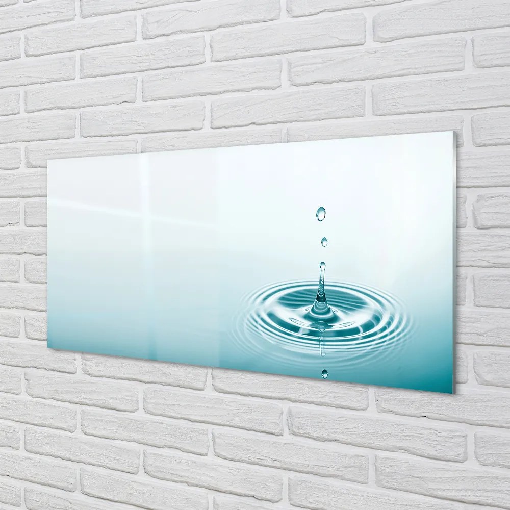 akrylový obraz Kapka vody close-up 100x50 cm