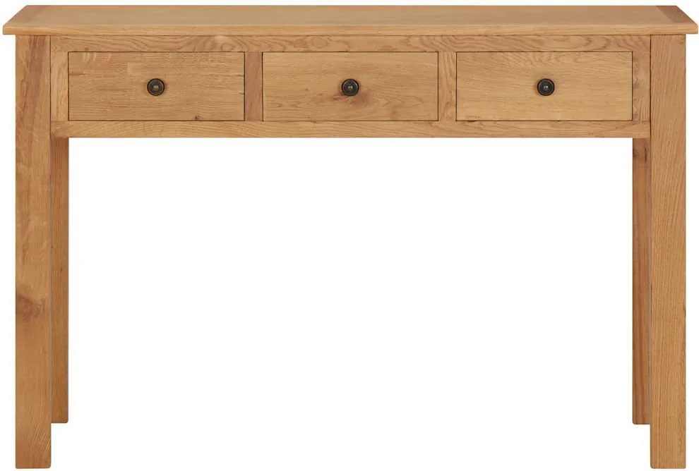 Toaletní stolek 110 x 40 x 75 cm masivní dubové dřevo 327437