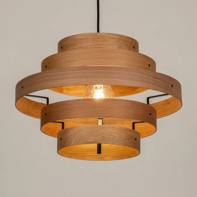 Závěsné designové svítidlo do obýváku Wood Madeira Natur