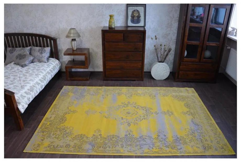 Kusový koberec PP Vintage žlutý 200x290cm