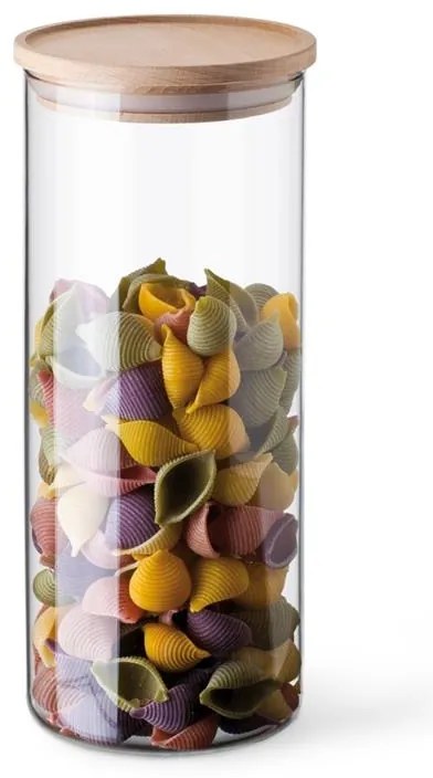 SIMAX NÁDOBA S DŘEVĚNÝM VÍKEM 1400 ML
