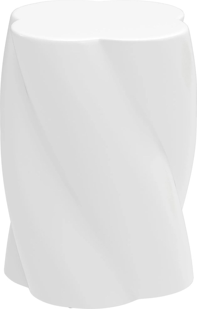 Keramická spirálová stolička Outsunny s nosností 120 kg Ø33 x 45 cm, odolná vůči povětrnostním vlivům, zahradní stolička s víkem, vedlejší stůl, květi
