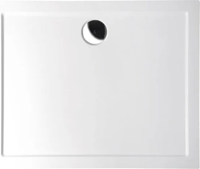 POLYSAN - KARIA sprchová vanička z litého mramoru, obdélník 90x80x4cm, bílá 63511