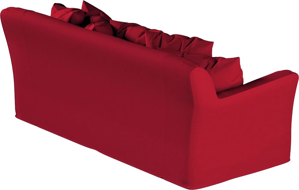 Potah na pohovku IKEA Tomelilla rozkládací barva červená látka pletený vzor