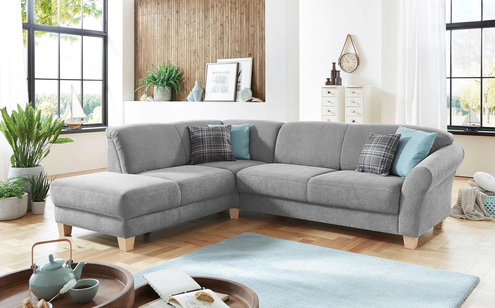 XXXLutz ROHOVÁ SEDAČKA, textil, barvy stříbra Sit & More - Sedací soupravy - 000144005320