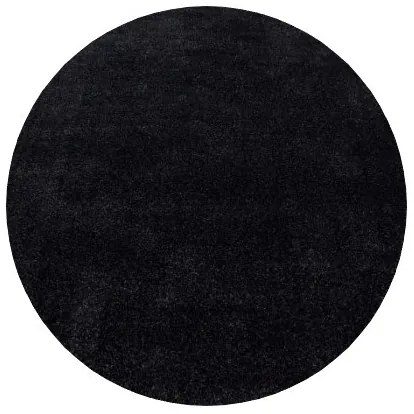 Ayyildiz, Kusový koberec Ata 7000 anthracite kruh, 120x120 (průměr) kruh, šedá, obývací pokoj