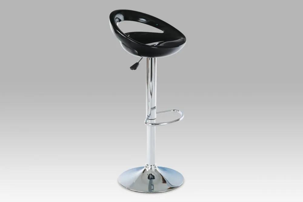 (AUB-403 BK) Barová židle, chrom / plast černý AUB-1030 BK Autronic