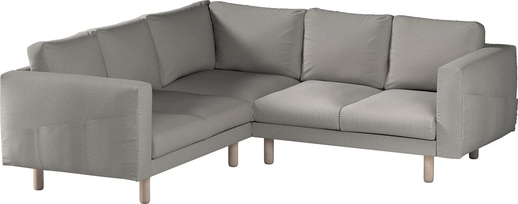 Potah na pohovku IKEA Norsborg rohová 4-místná barva šedá látka pletený vzor