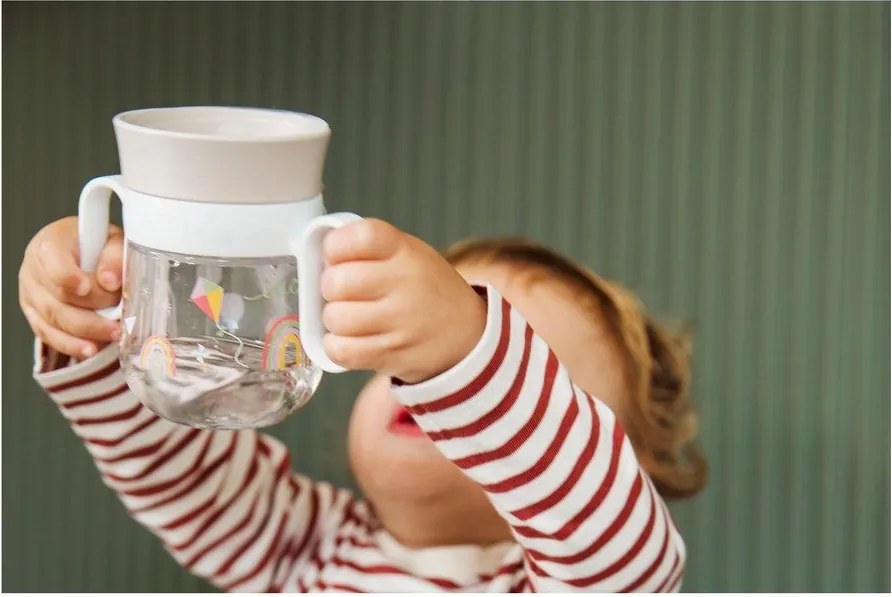 Plastová dětská jídelní sada 3 ks Sunshine &amp; Rainbow – Mepal