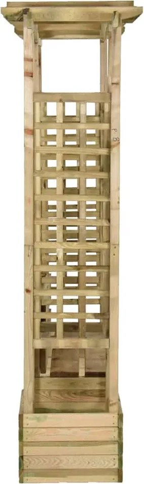 Zahradní pergola s lavicí a truhlíky impregnovaná borovice 318566
