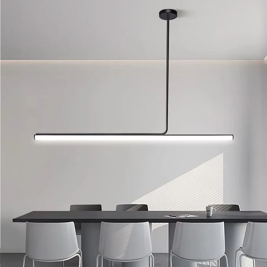 Toolight Moderní designové osvětlení LED APP1660-CP Black 140cm