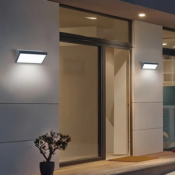 BRILAGI-LED RGBW Venkovní nástěnné svítidlo TRIANGLE 1xE27/12W/230V antracitIP65