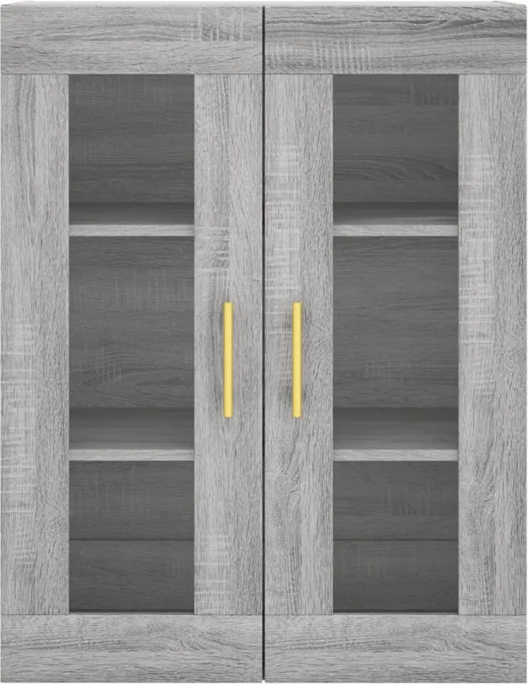 Skříň highboard šedá sonoma 69,5 x 34 x 180 cm kompozitní dřevo 3198527