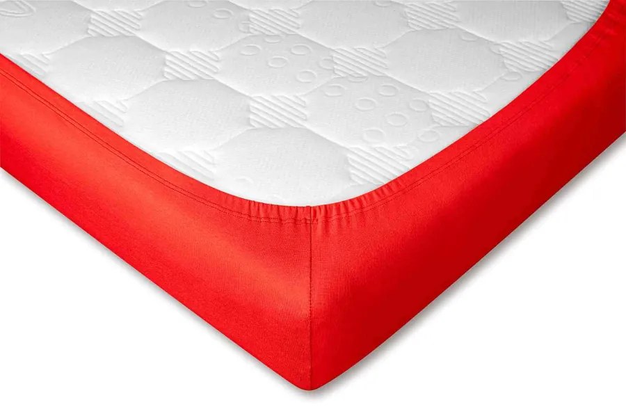 DADKA Jersey prostěradlo červené Rozměr 35x75x2