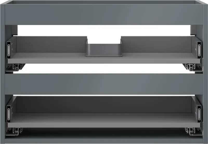 Mexen Box-A, závěsná skříňka 70 cm, 2 zásuvky, grafitová matná, 91AX0-0700-470-2-66