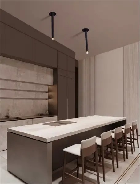 LED černé moderní stropní svítidlo Stilvi