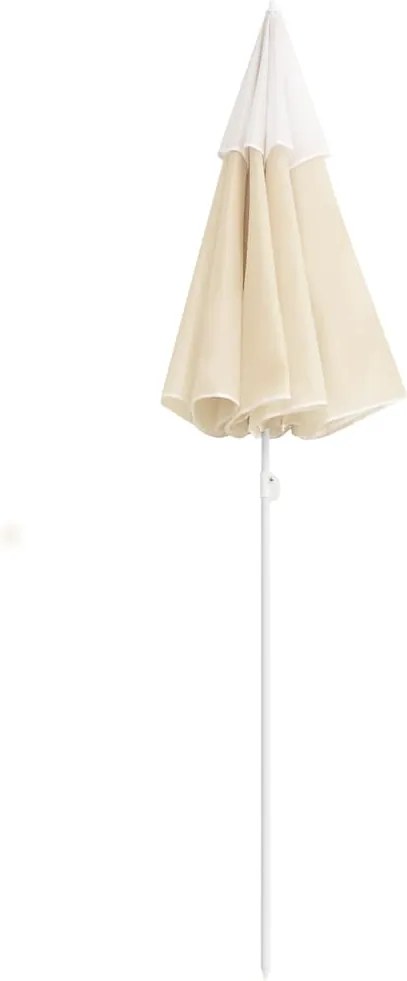 Zahradní slunečník s ocelovou tyčí pískový 180 cm 315540