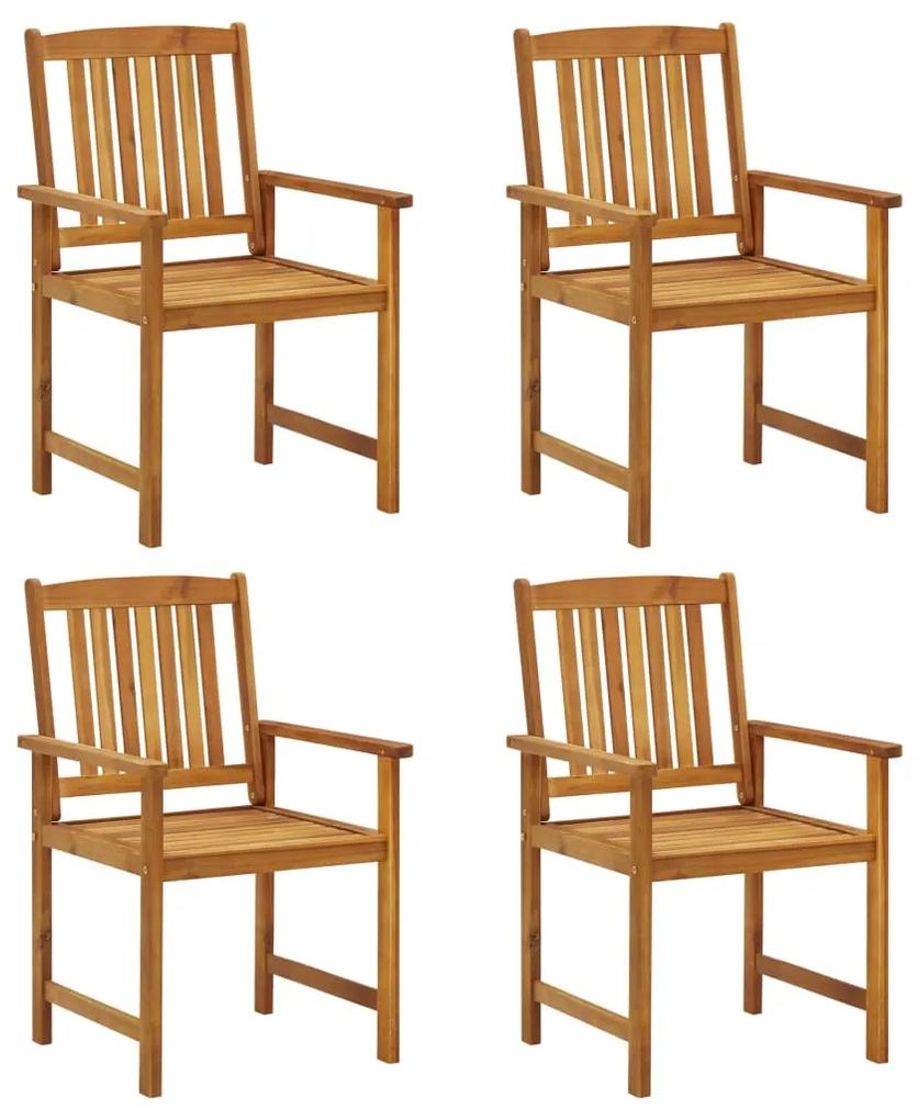 Režisérské židle 4 ks masivní akáciové dřevo,  311848