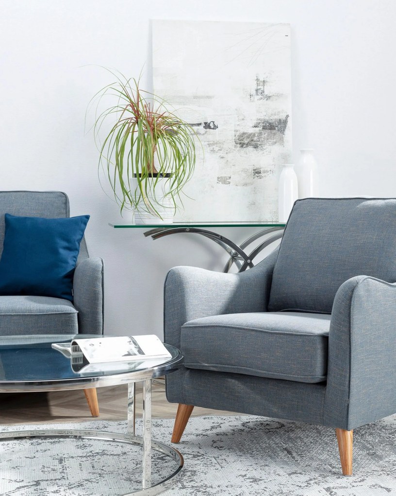 Křeslo Venuste denim blue/brown