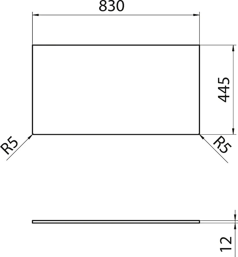 Sapho Odetta deska 83 x 44 cm bílá DTR83-0101