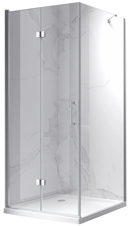 BPS-koupelny Čtvercový sprchový kout ZES KZ20C 90x90 chrom/transparent - bez vaničky