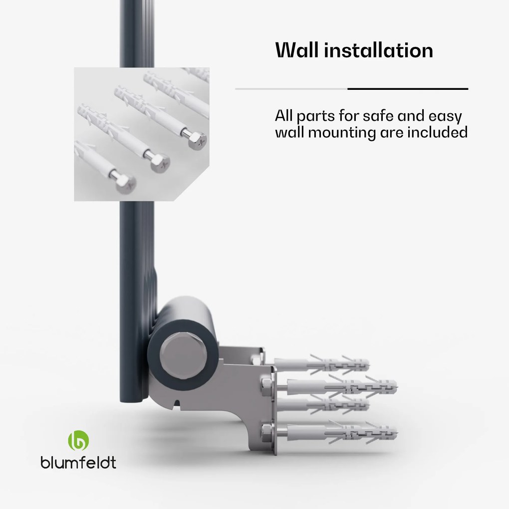 Blumfeldt Ontario, radiátor, 30 x 120, připojení 1/2", instalace na zeď, 733 W
