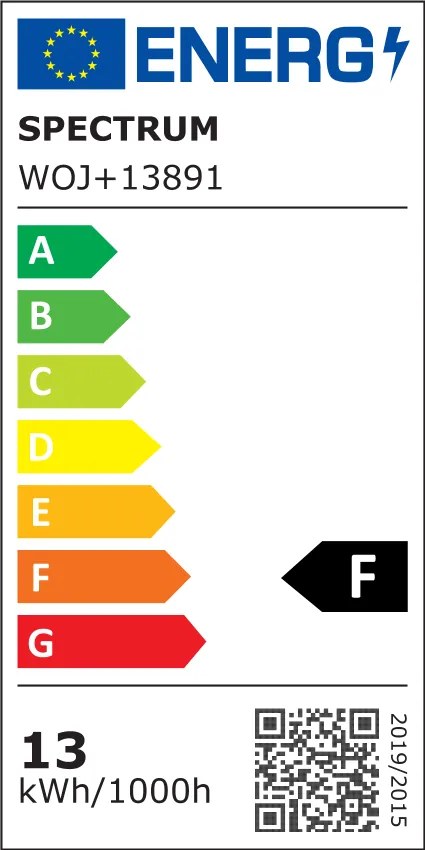 LED žárovka GLS 13W E-27 studená bílá