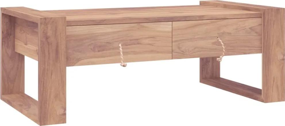 vidaXL Konferenční stolek 110 x 60 x 40 cm masivní teakové dřevo [287892]