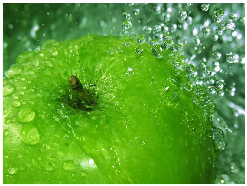Fototapeta - Zelené jablko 200x154 + zdarma lepidlo