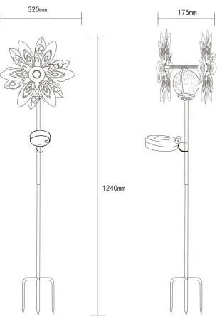 Globo 36578 - LED Solární dekorace LED/0,02W/3V IP44