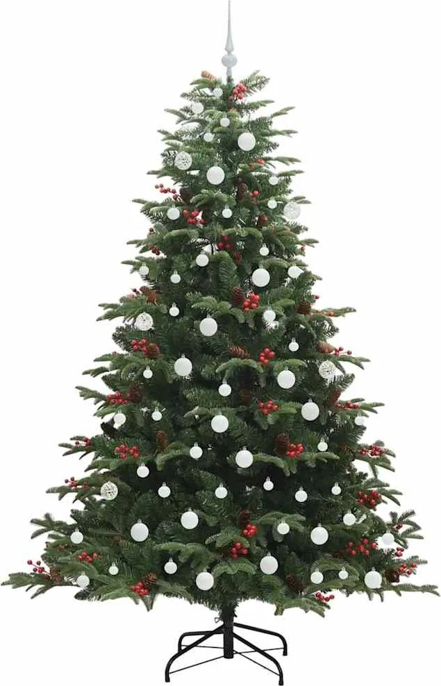 Umělý vánoční stromeček Zelená 210 cm PVC, kov a plast 3395562