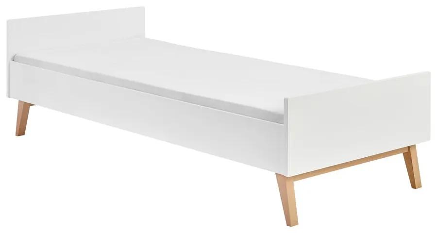 Bílá dětská postel Pinio Swing, 90 x 200 cm