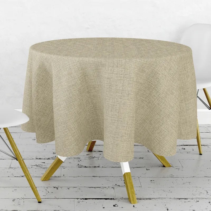 Ubrus PVC kulatý M-050H - Tkaná elegance (různé velikosti)