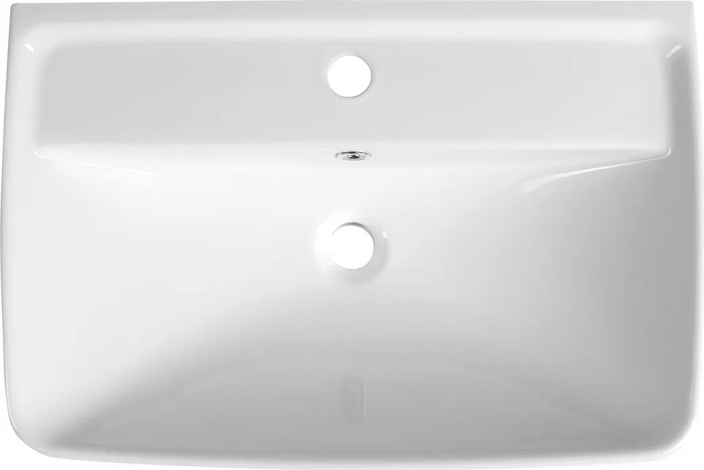 Aqualine Aqualine, DURU keramické umyvadlo 60x40 cm, bílá, TU0351