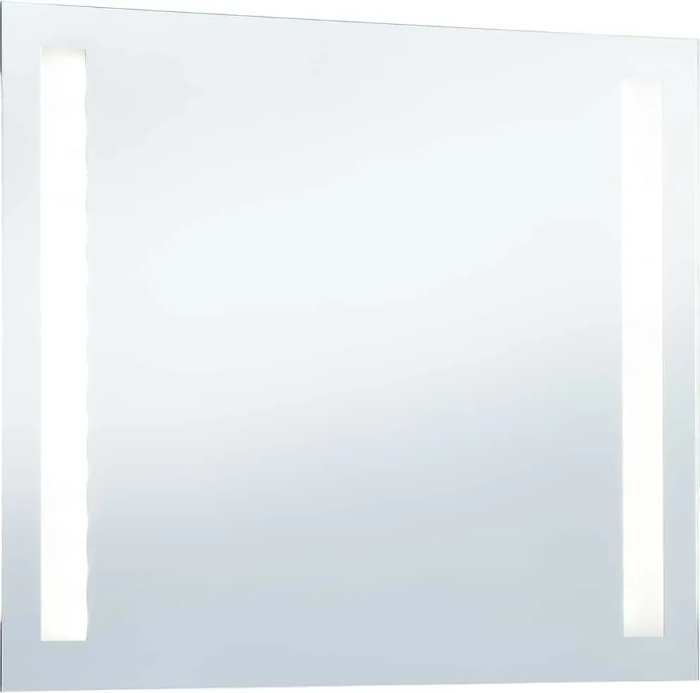 Koupelnové nástěnné zrcadlo s LED osvětlením 80 x 60 cm 144706