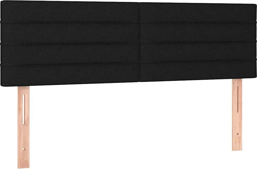 Box spring postel s matrací černá 140x200 cm textil 3129795