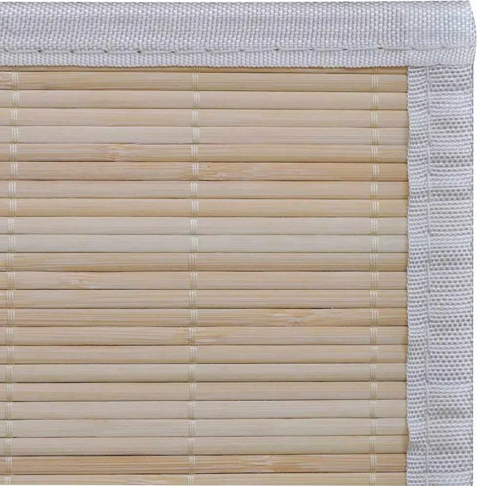Obdélníkové koberce z přírodního bambusu 2 ks 120 x 180 cm 278744