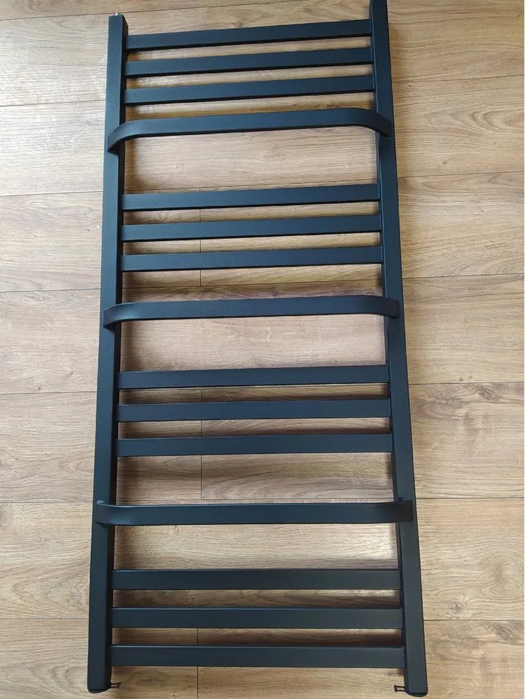 Regnis LOX DUO, topné těleso 300x880mm, 487W, černá matná, LOXDUO880/300/D270/BLACK