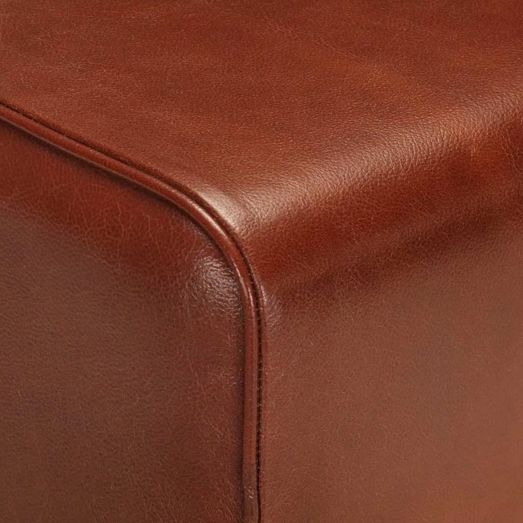 Lavice gymnastický kůň 58 cm hnědá pravá kůže a mangovník 320784